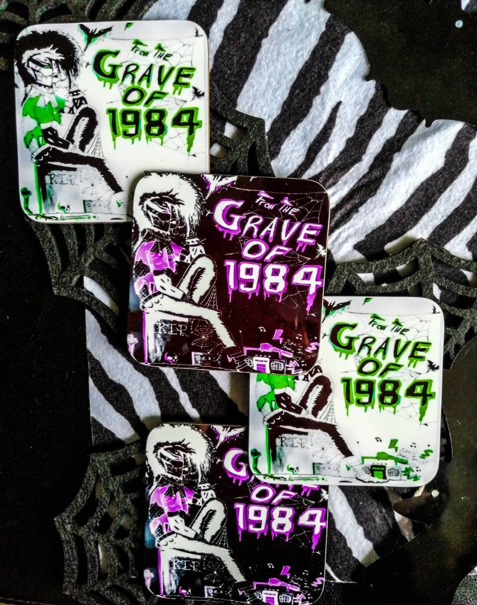 Original Art Horror/ Gothic Coasters - Etsy UK