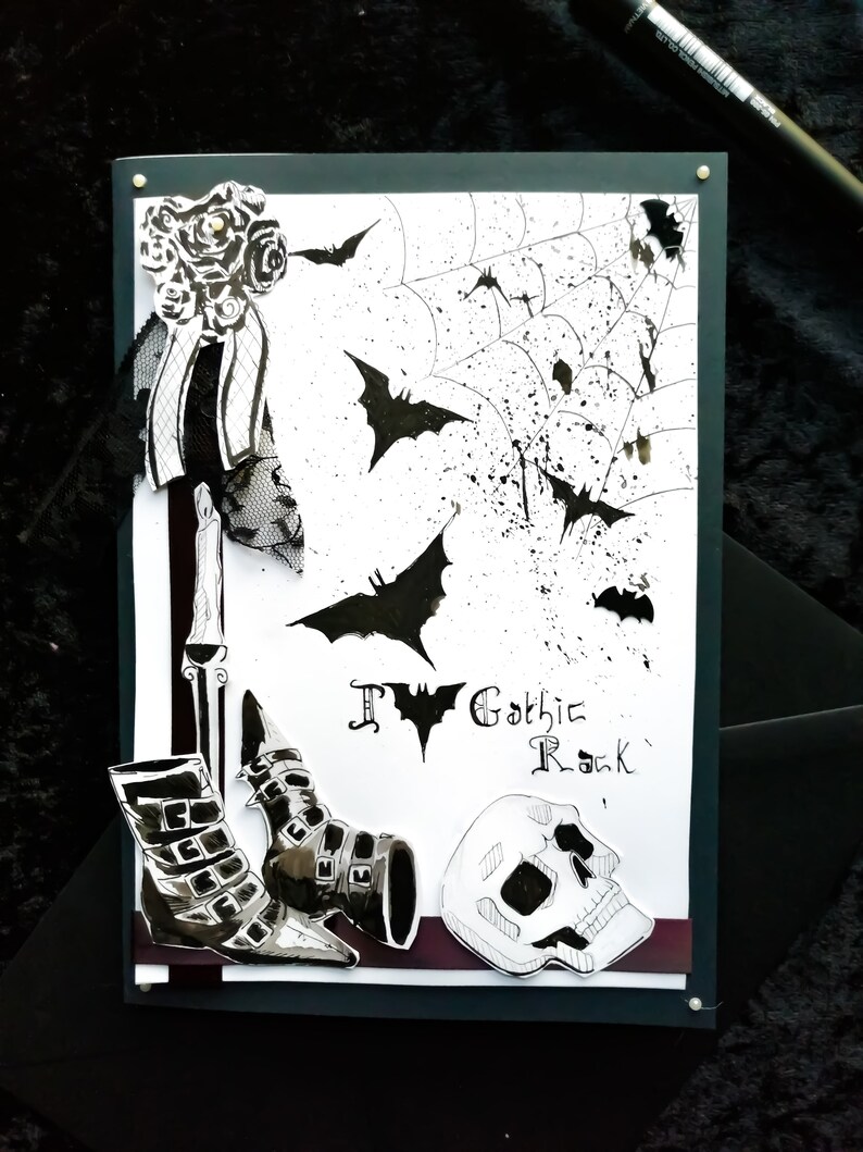 Trad Goth Post Punk Gothic Rock Inspired Handmade to Order Blank ...