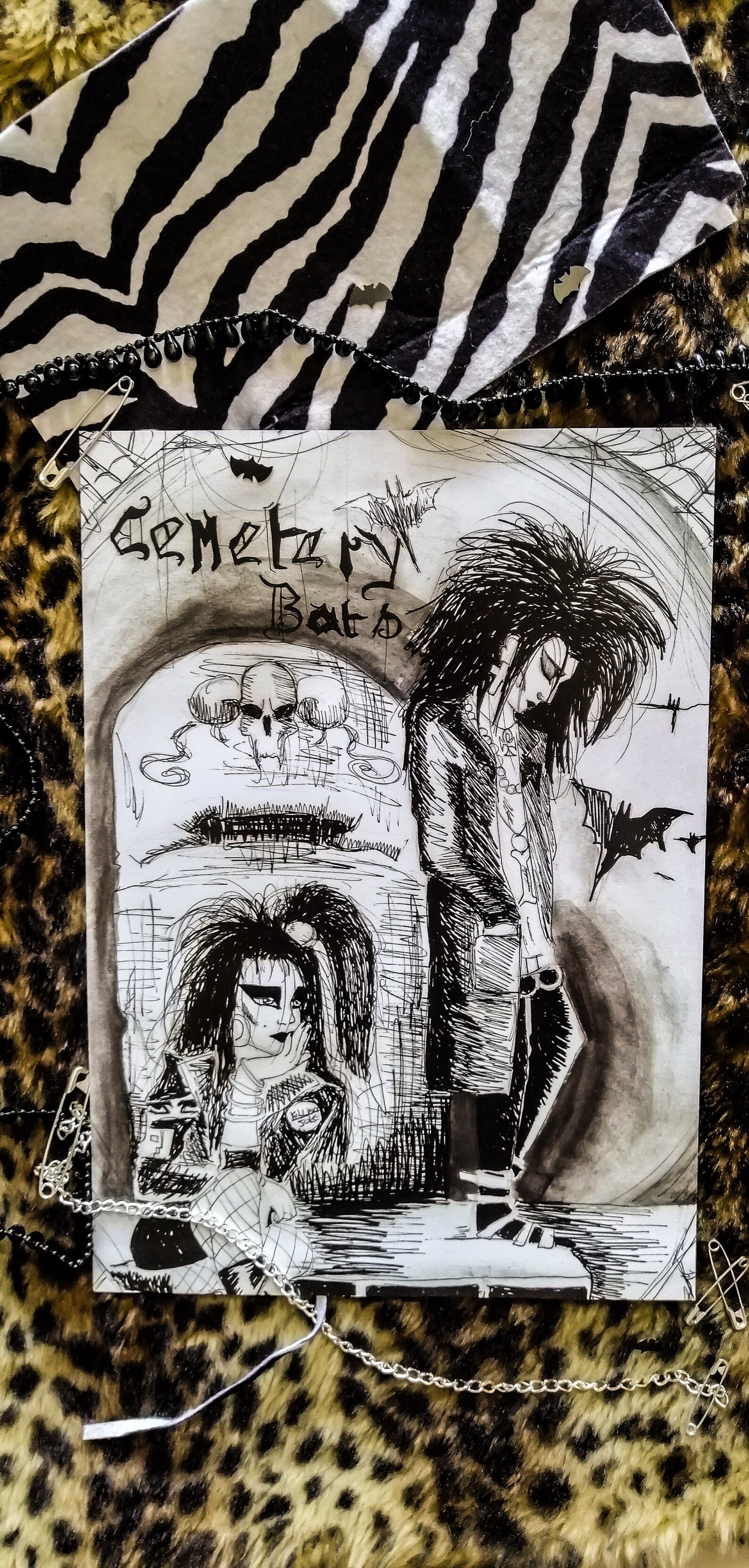 A4 Original Gothic Art Trad Goth Batcave Prints - Etsy