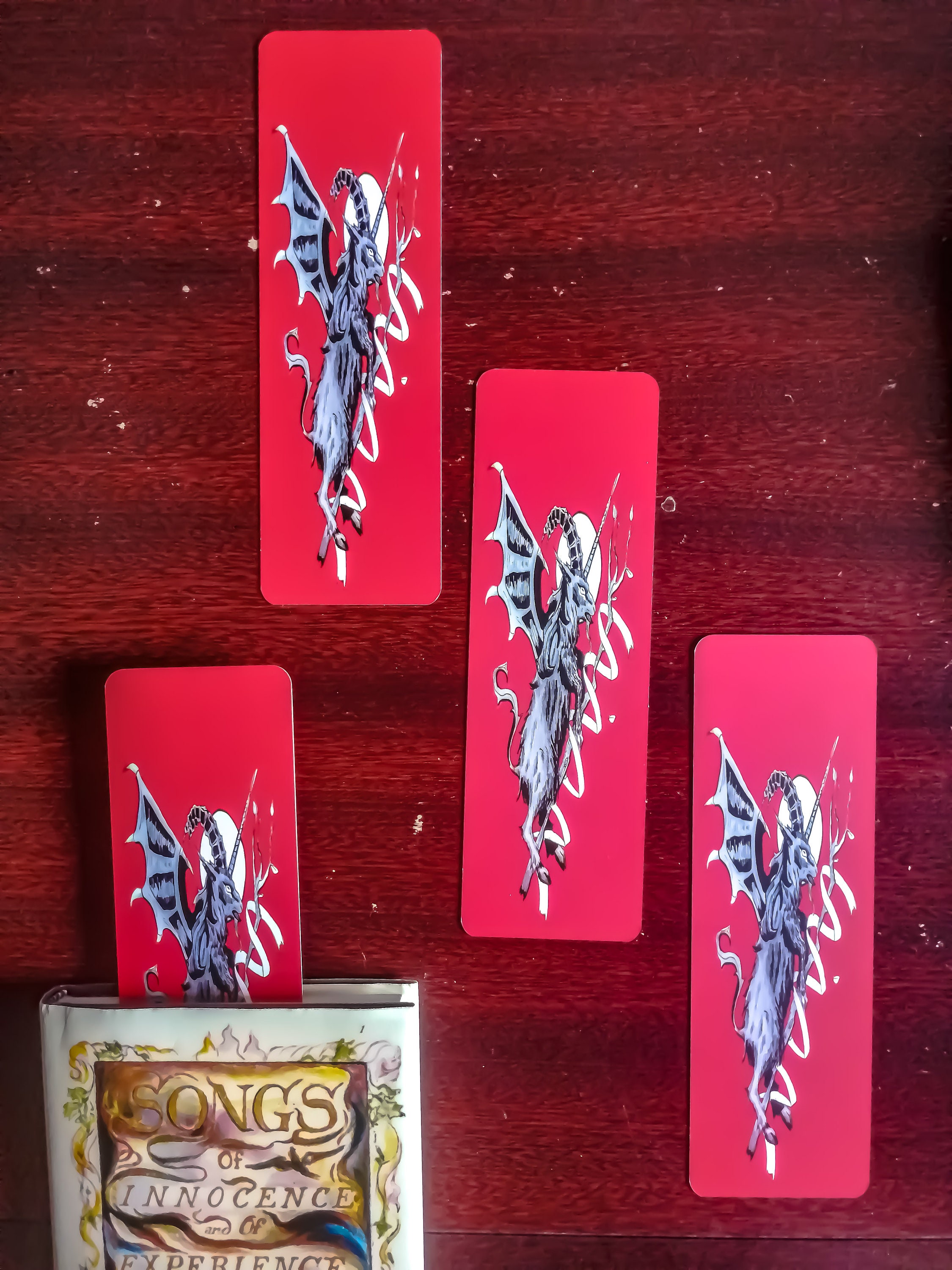 Original Occult Medieval Illustrated Bookmark A Servant in - Etsy