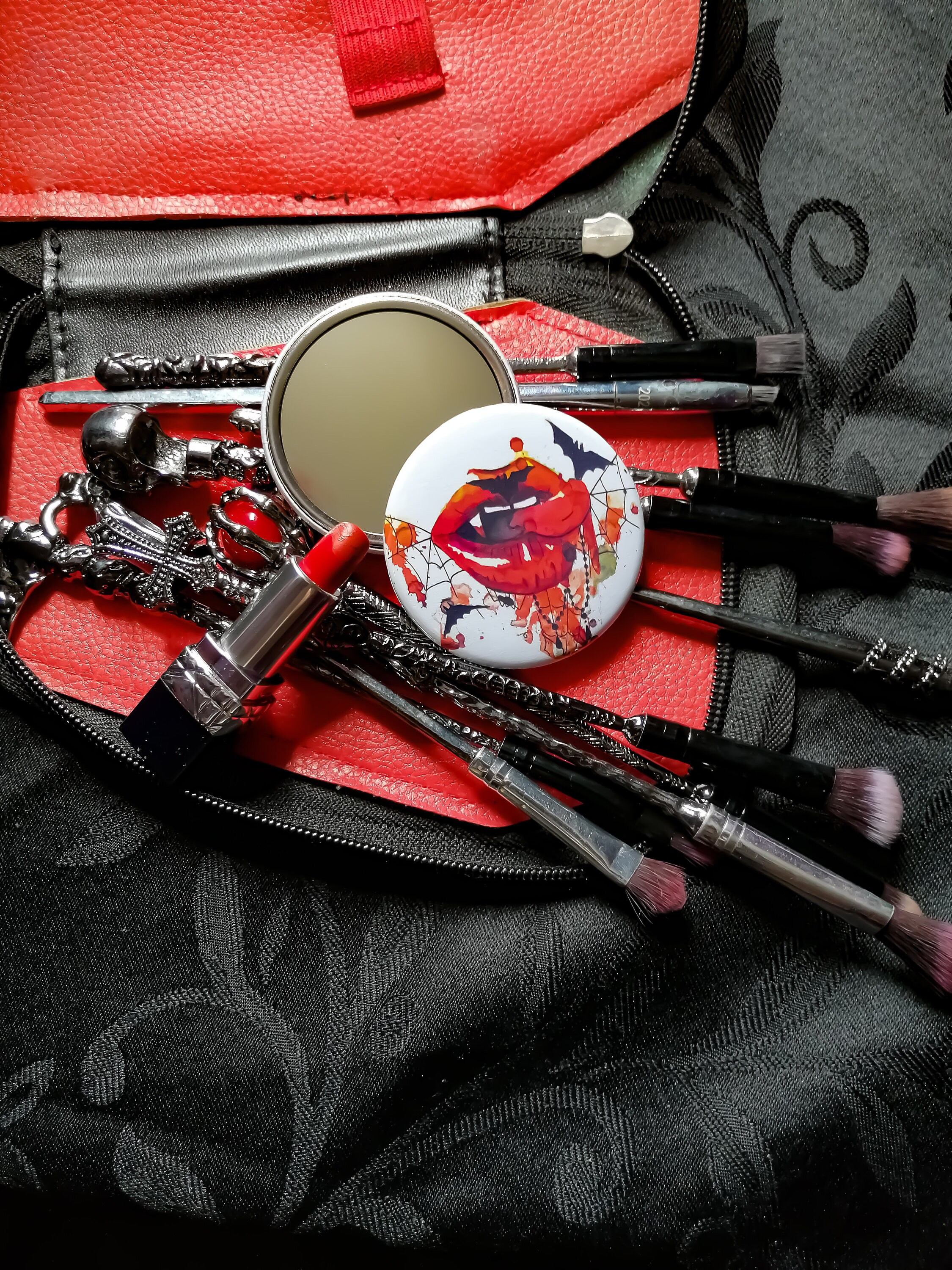 Original 56mm Gothic Vampire Pocket Mirror Bloodlust - Etsy