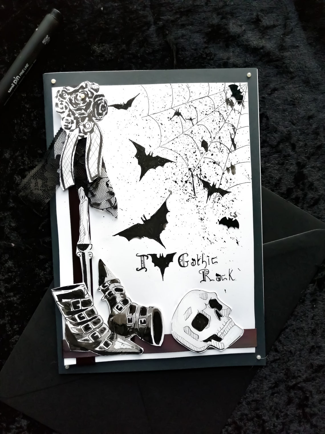 Trad goth post punk gothic rock inspired handmade to order | Etsy