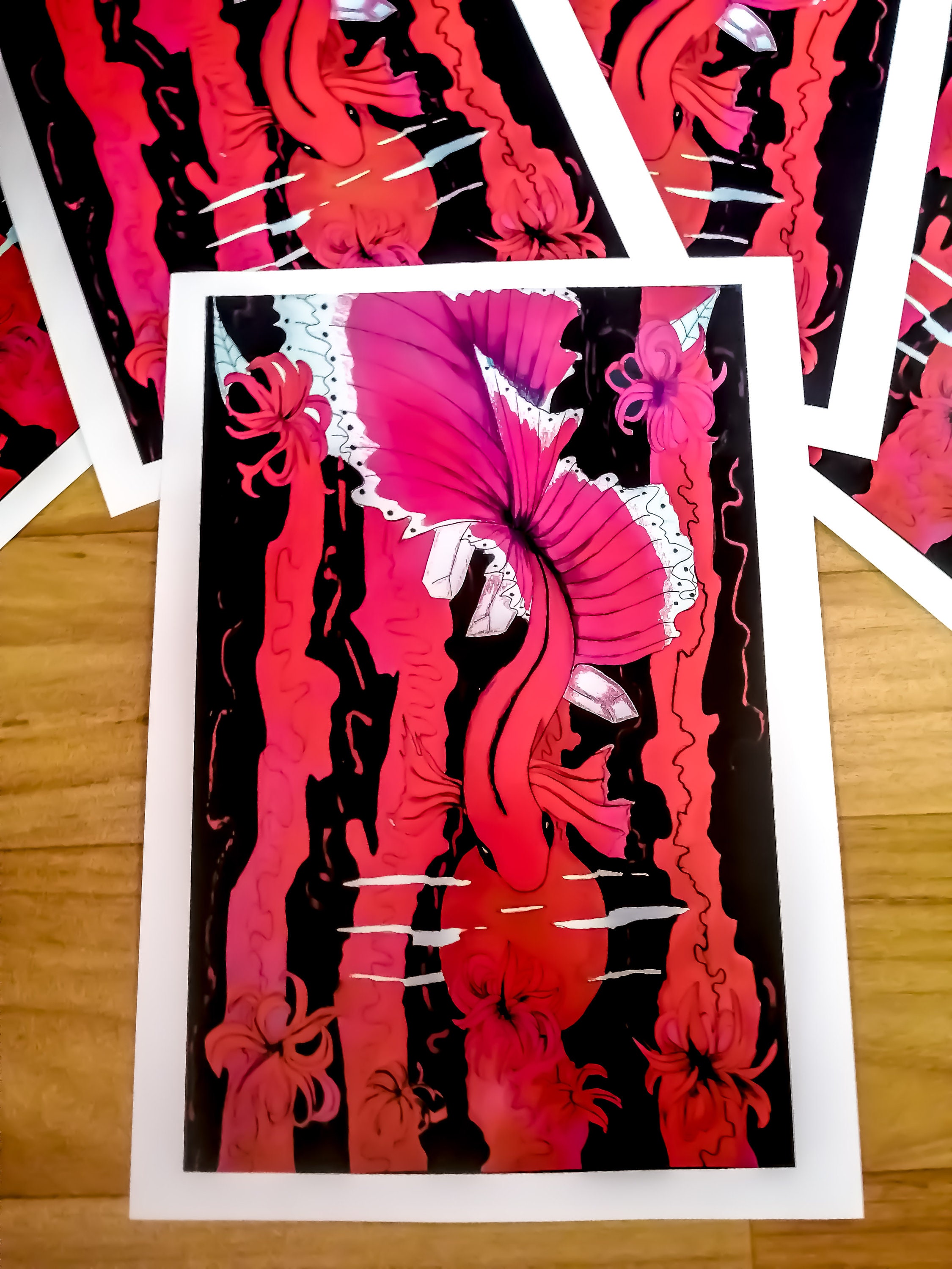 Original A4 Ethereal Japanese Art Deco Inspired Art Poster~ Venus Flows ...