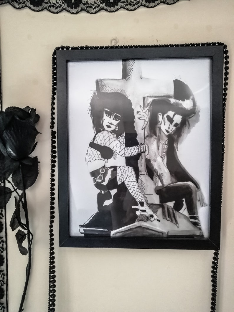 Original A4 80s Trad Goth Post Punk Batcave Digital Print - Etsy