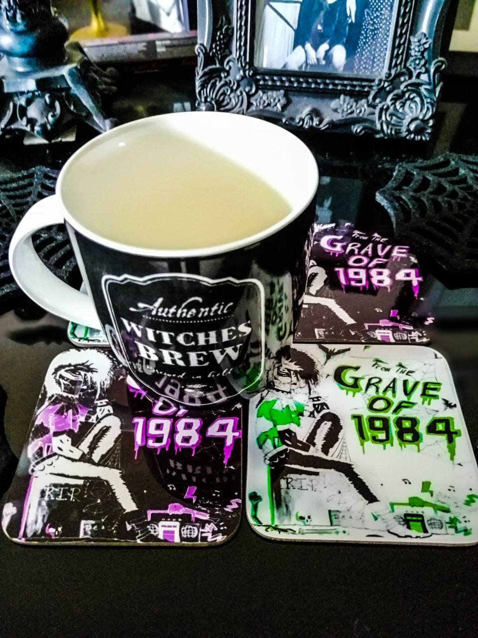 Original Art Horror/ Gothic Coasters - Etsy UK
