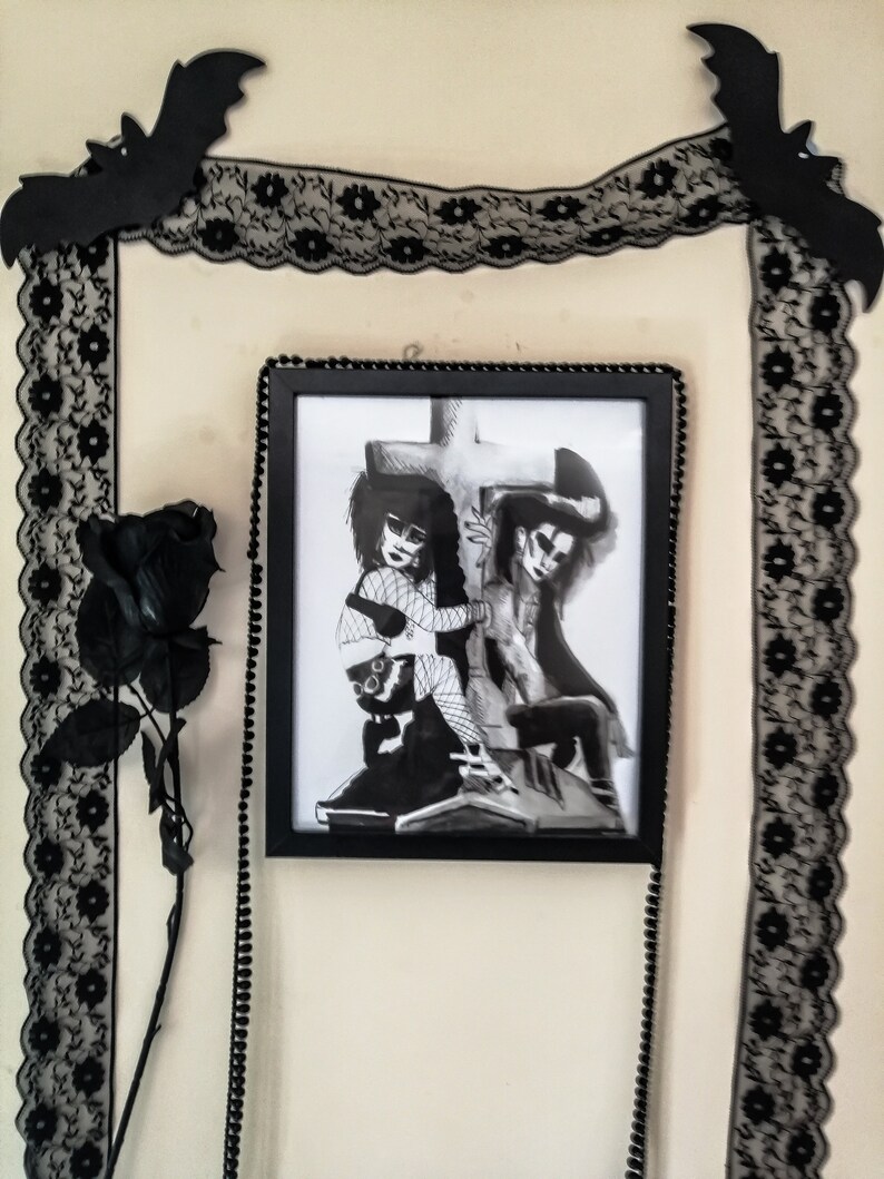 Original A4 80s Trad Goth Post Punk Batcave Digital Print - Etsy