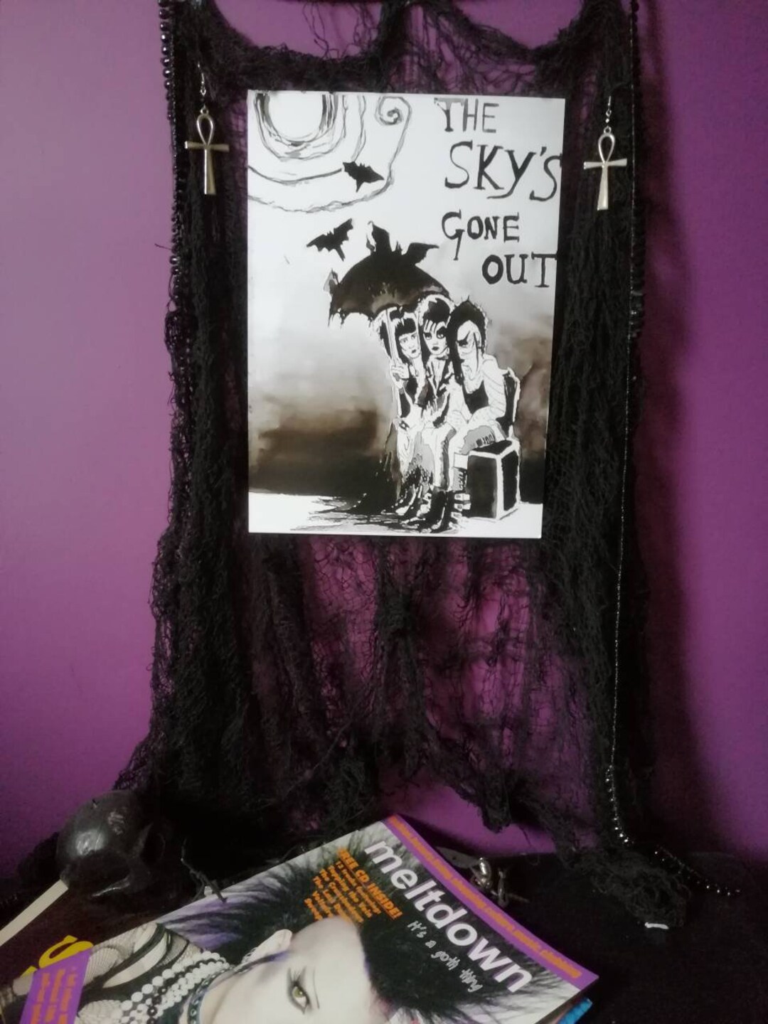 Original A4 Art Print Goth Post Punk Deathrock Bauhaus Inspired. - Etsy