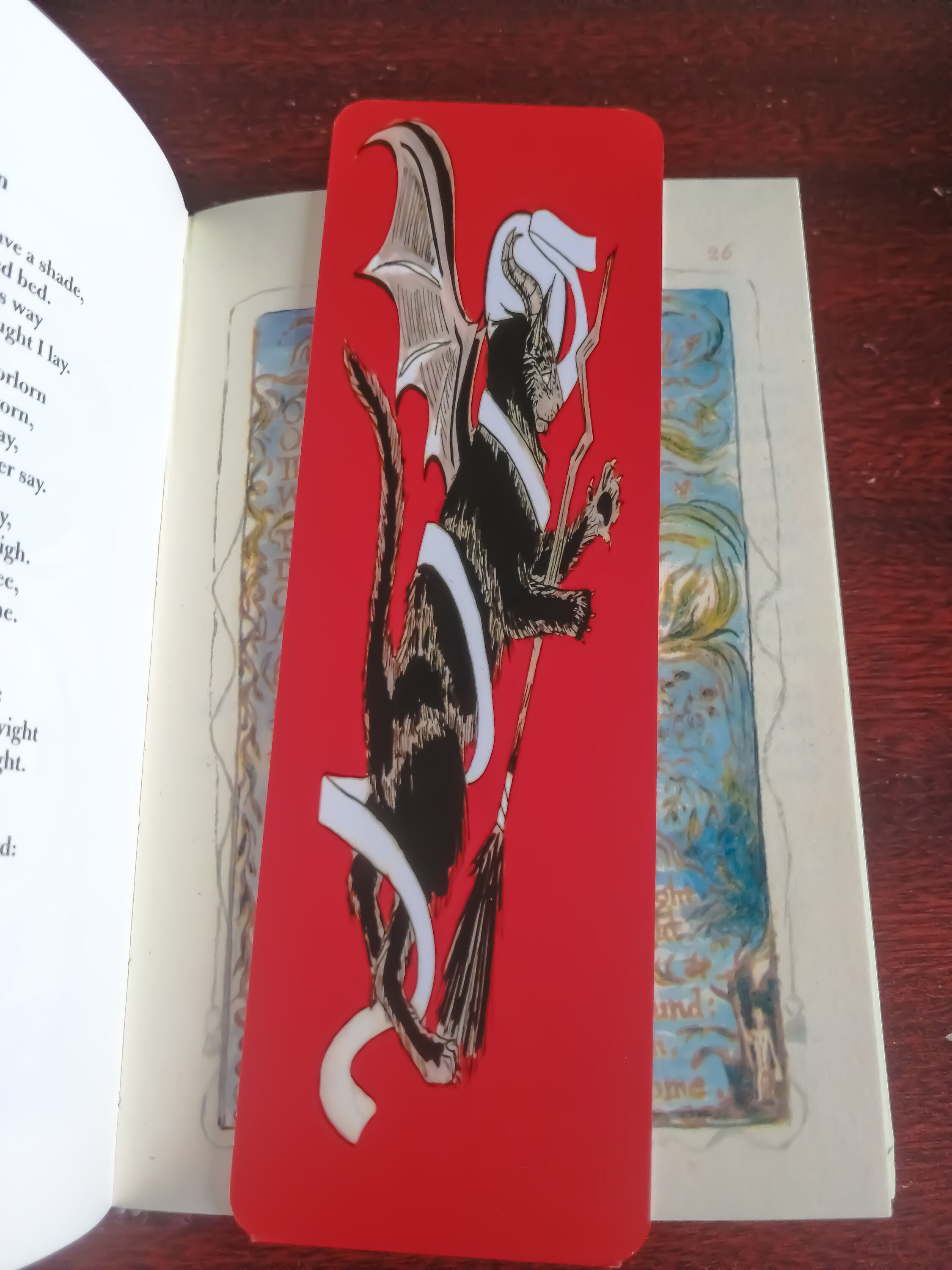 Original Occult Medieval Illustrated Bookmark the Familiar - Etsy