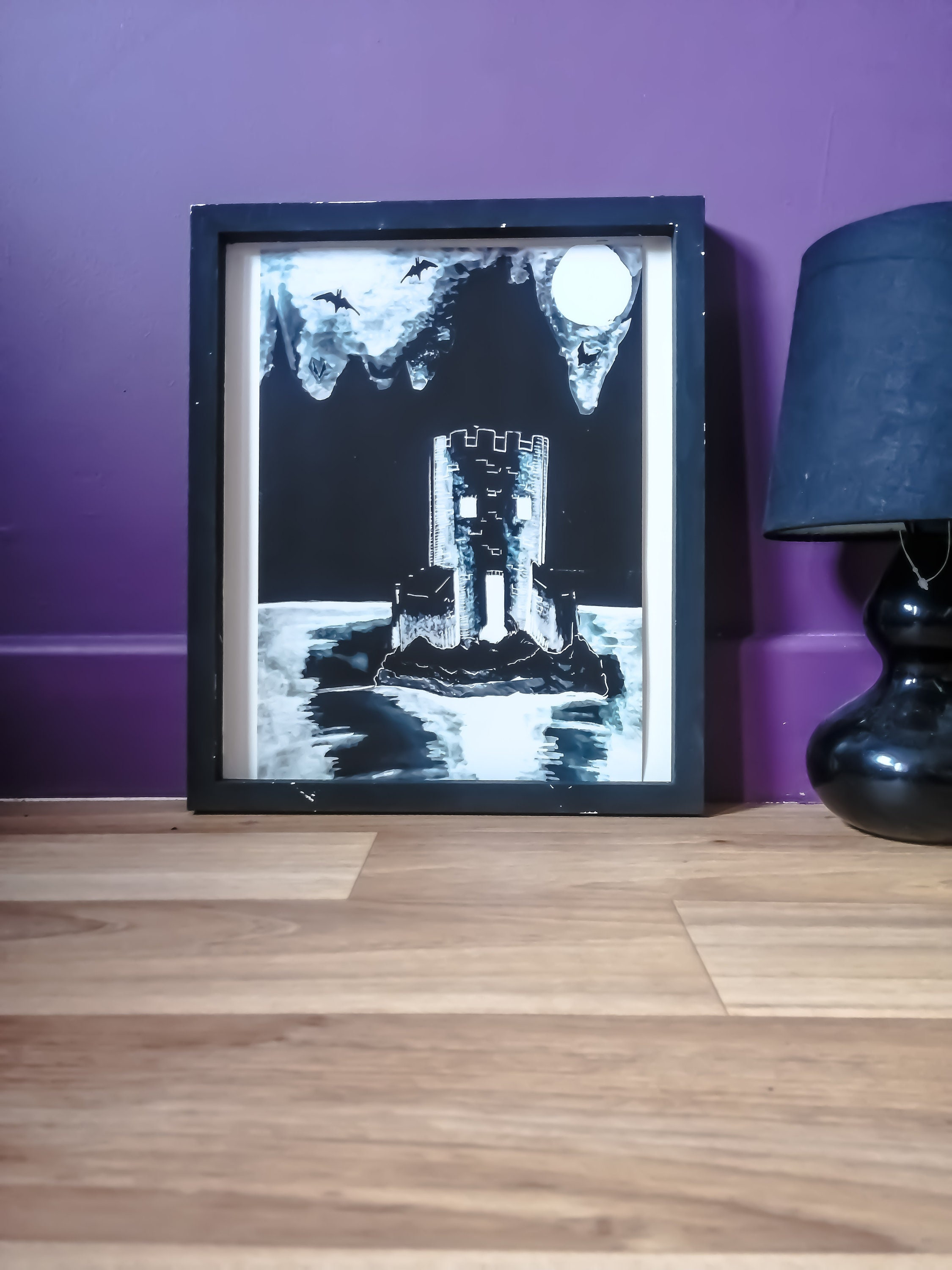 Original A4 Gothic Horror Medieval Castle Poster Hallow - Etsy