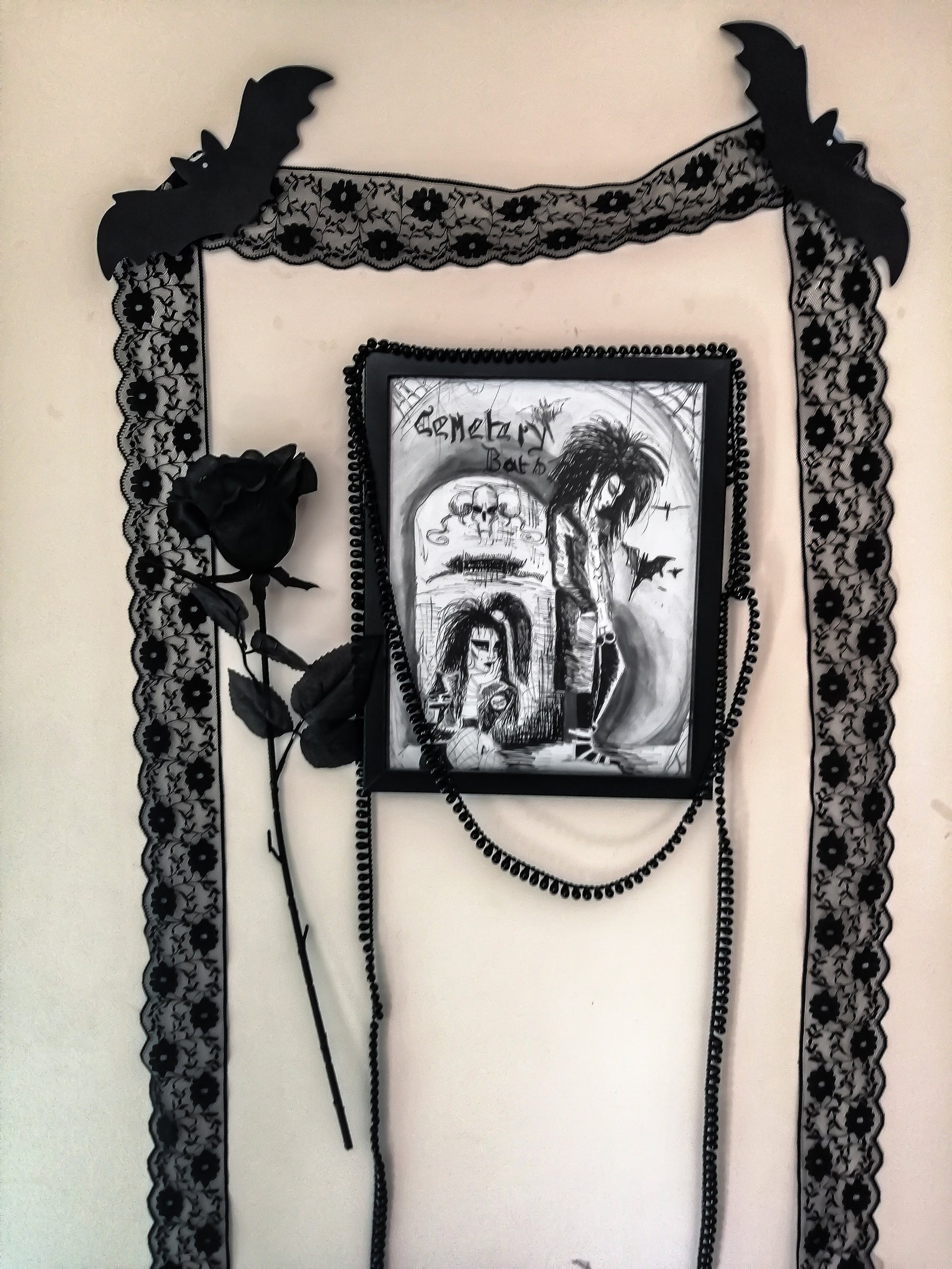 A4 Original Gothic Art Trad Goth Batcave Prints - Etsy