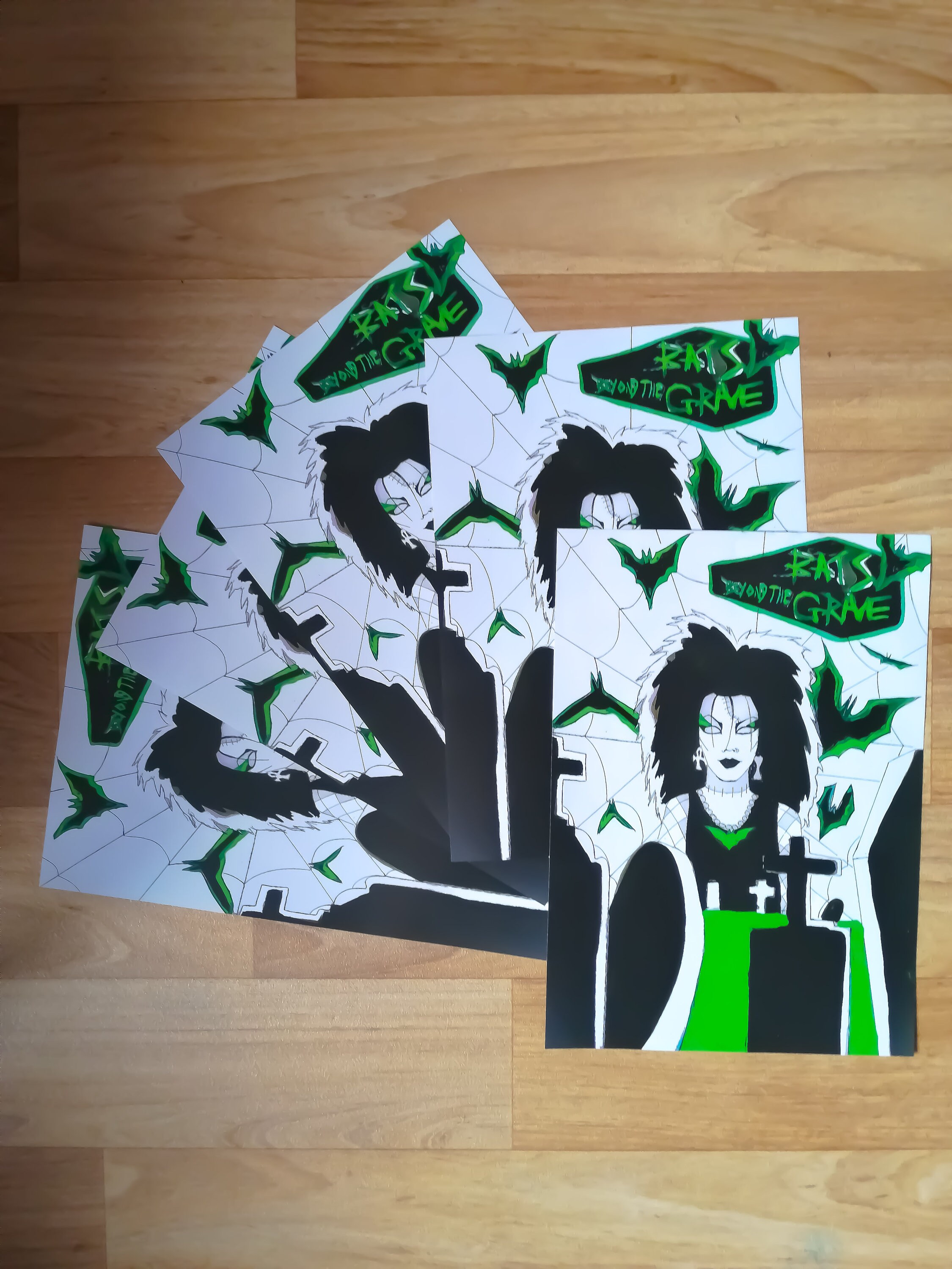 Original A4 80s Horror Trad Goth Batcave Inspired Poster Art - Etsy