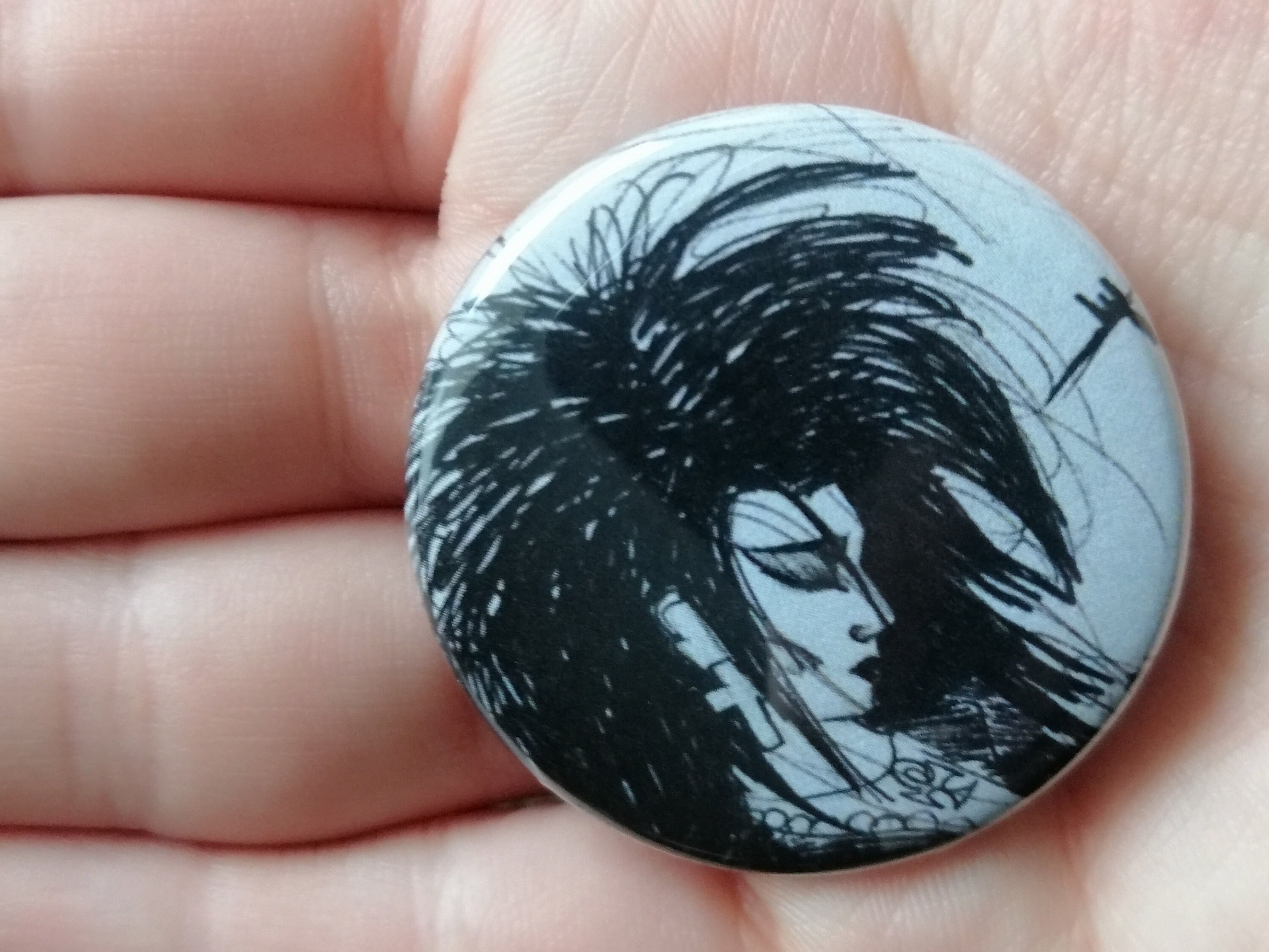 38 Mm Goth Pin Button Badges Cemetery Bats Series Trad Goth | Etsy UK