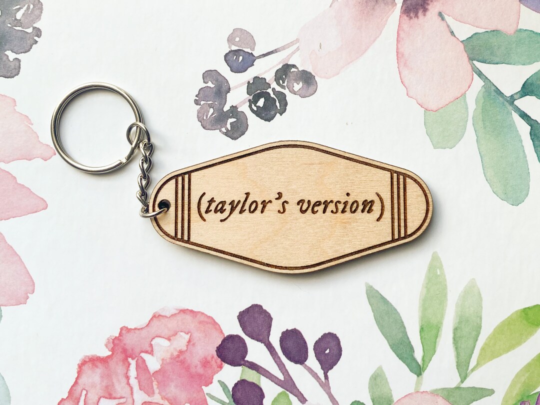 Taylor Swift Keychain Taylor's Version // Wood Keychain Swifties - Etsy