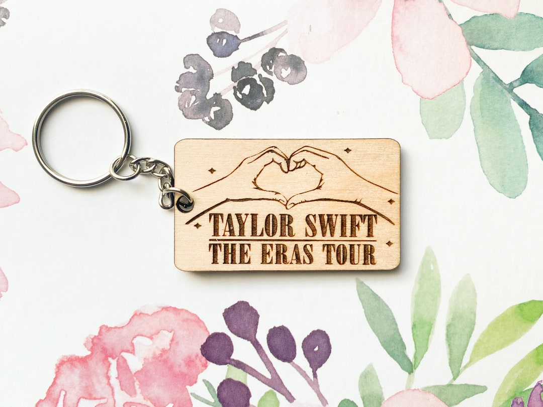 Taylor Swift Keychain ERAS Tour // Wood Keychain Swifties - Etsy
