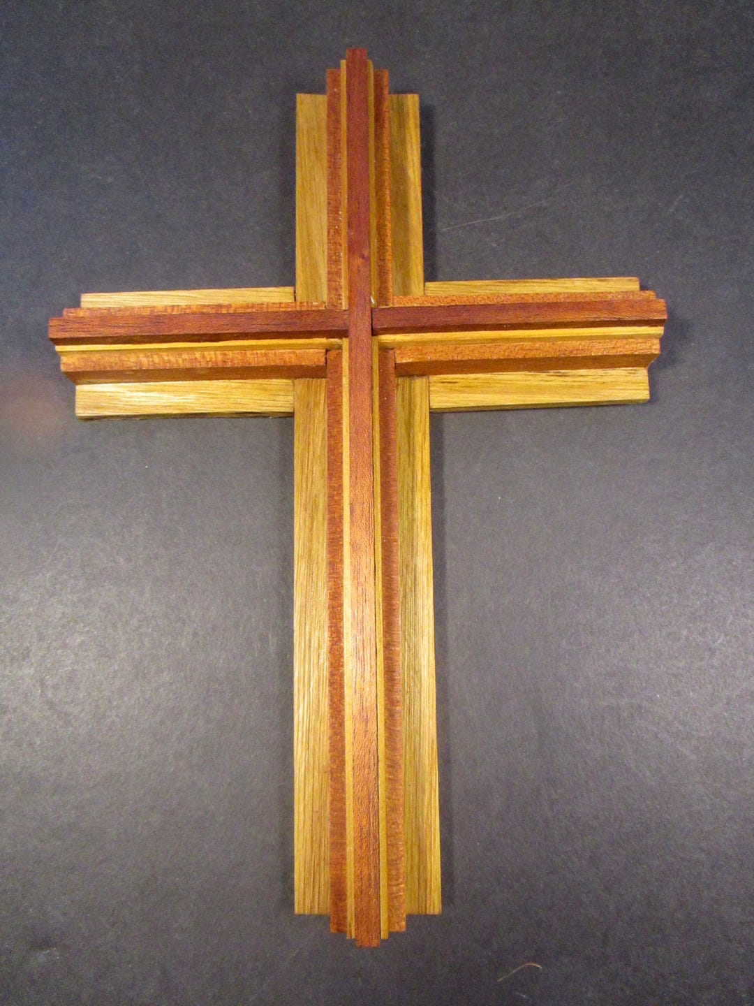 6"x9" Wood Cross, Handmade, Oak, Mahogany, Christian Wall Hanging,#4 - Etsy