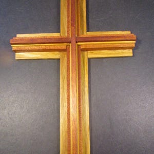 6"x9" Wood Cross, Handmade, Oak, Mahogany, Christian Wall Hanging,#4 - Etsy