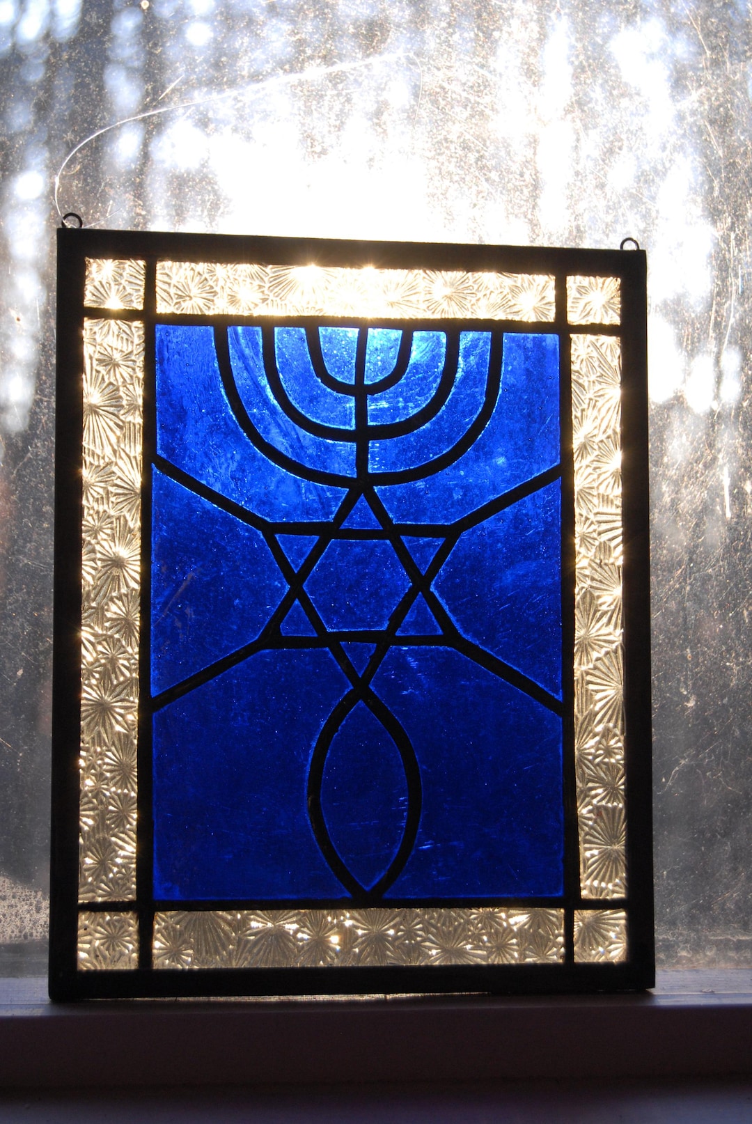 6"x8" Grafted-in-symbol, Messianic, Jesus, Christian, Stained Glass ...