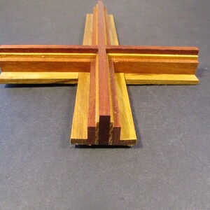 6"x9" Wood Cross, Handmade, Oak, Mahogany, Christian Wall Hanging,#4 - Etsy