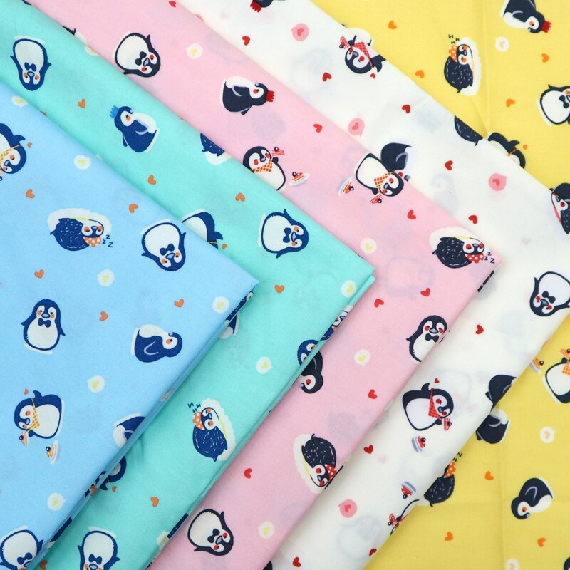 Penguin Fabric - Etsy