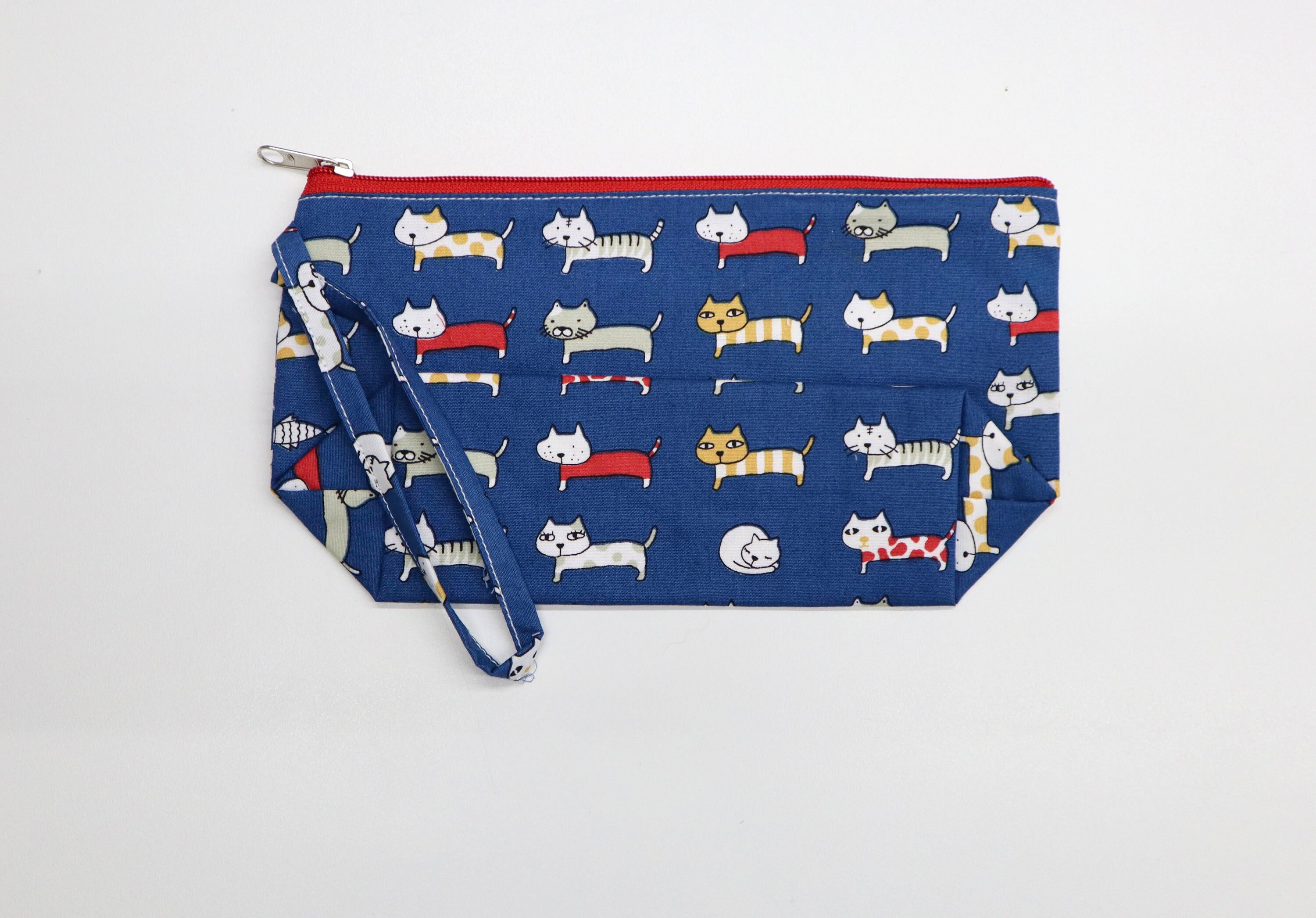 Cat Zipper Pouch Cute Cat Zipper Bag Cosmetic Pouch Pencil | Etsy