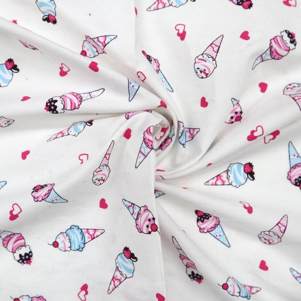 Ice Cream Fabric - Etsy