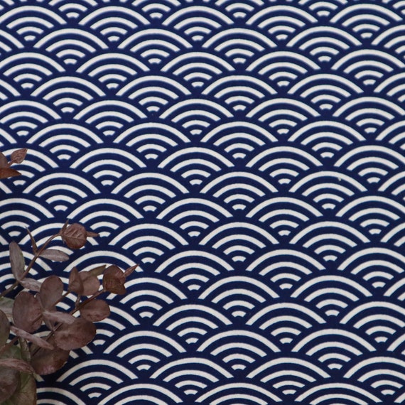 Japanese Wave Fabric Art
