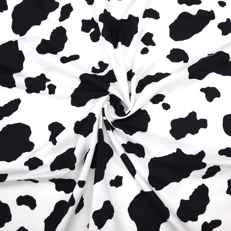 Cow Print Fabric - Etsy