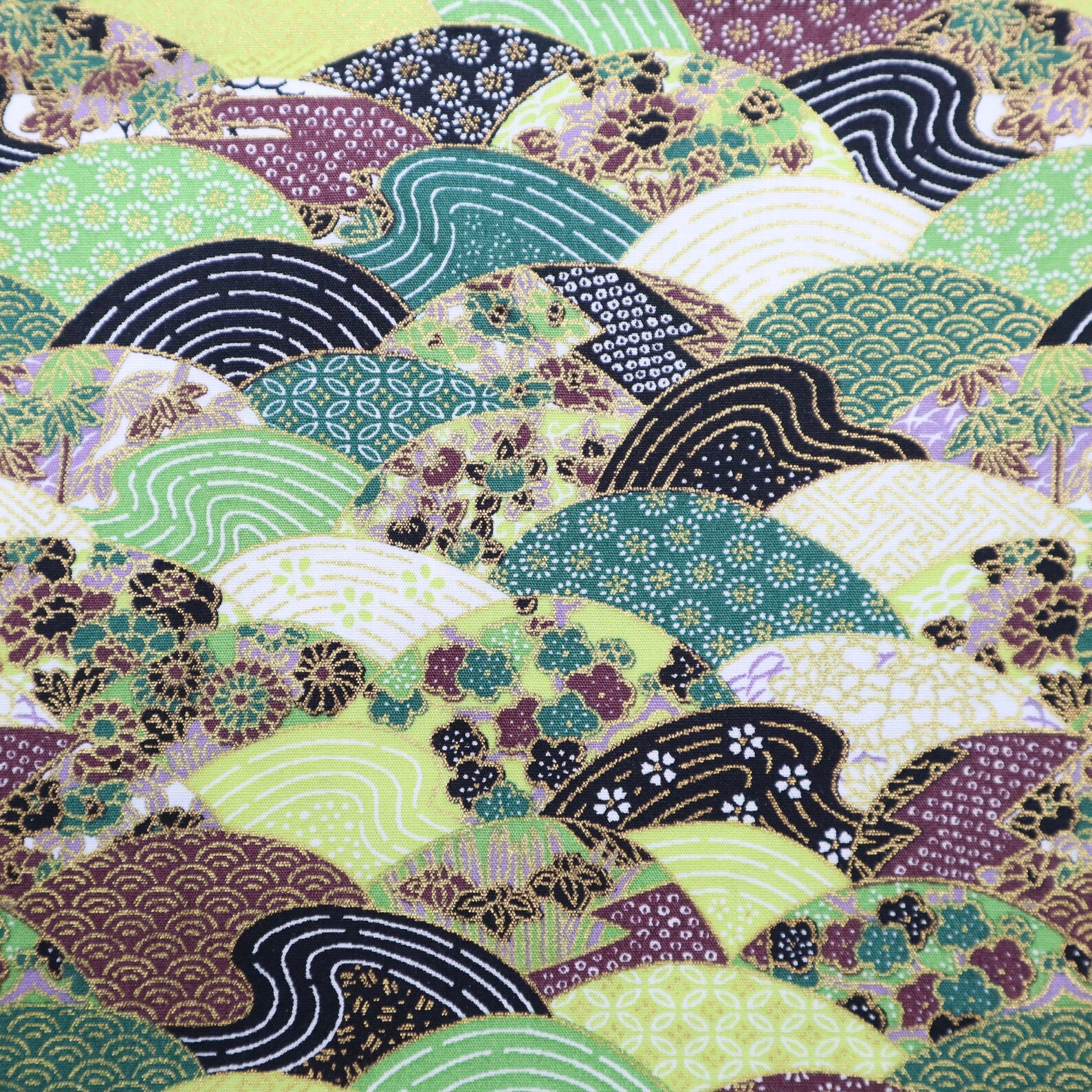 Beautiful Japanese Wave Cotton Fabric Japanese Traditional | Etsy