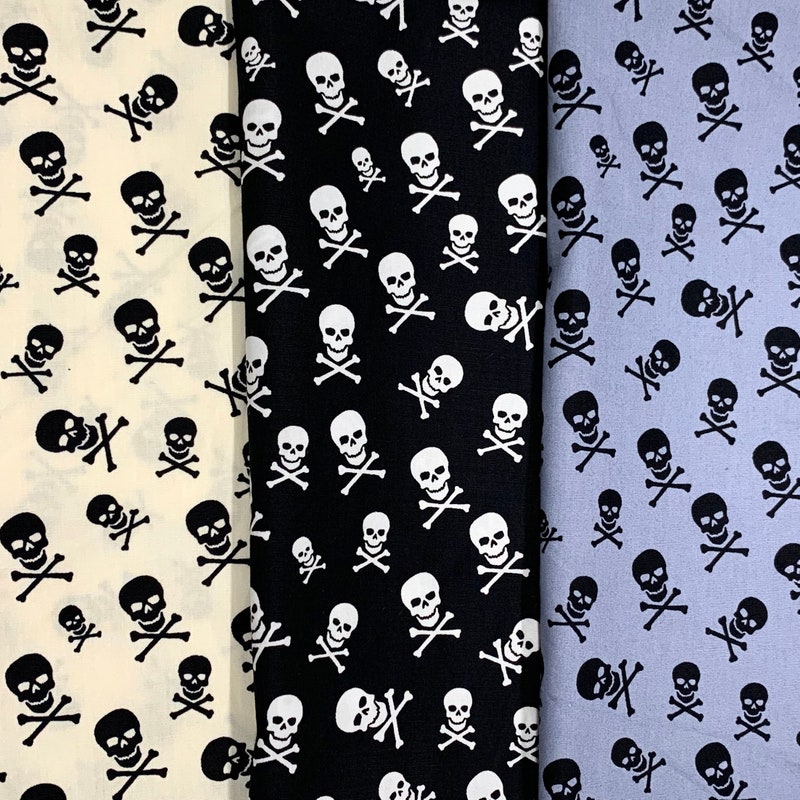 Skull Fabric - Etsy