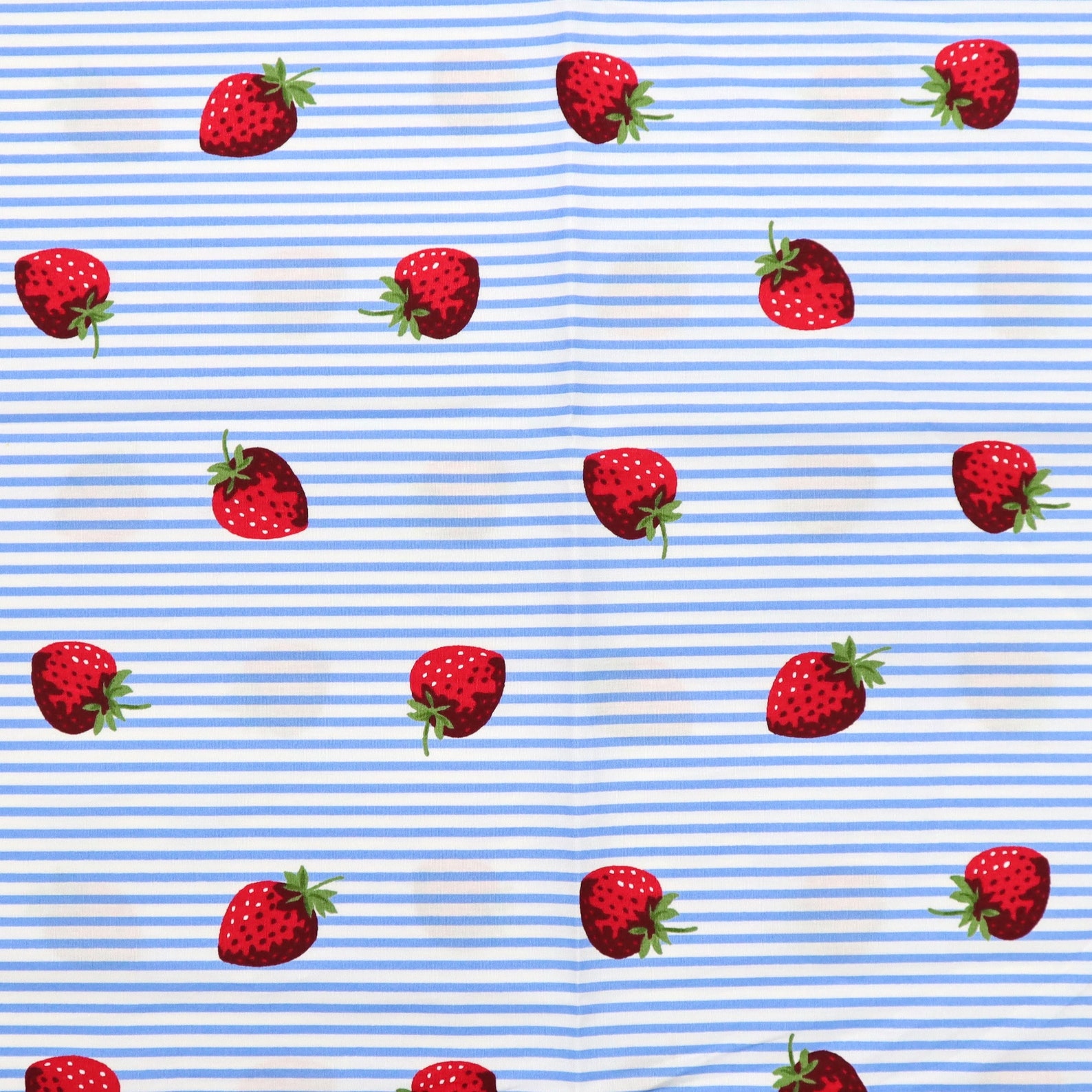 Cute Red Strawberry Fabric Big Strawberry Printed on - Etsy