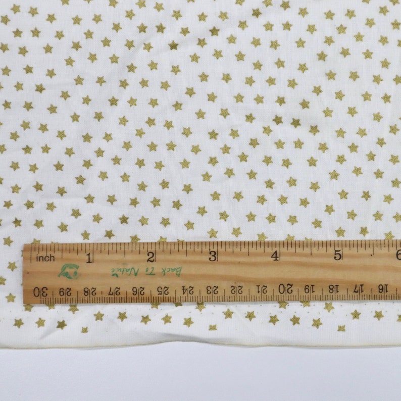 Little Golden Star Cotton Fabric Golden Stars Printed Cotton - Etsy