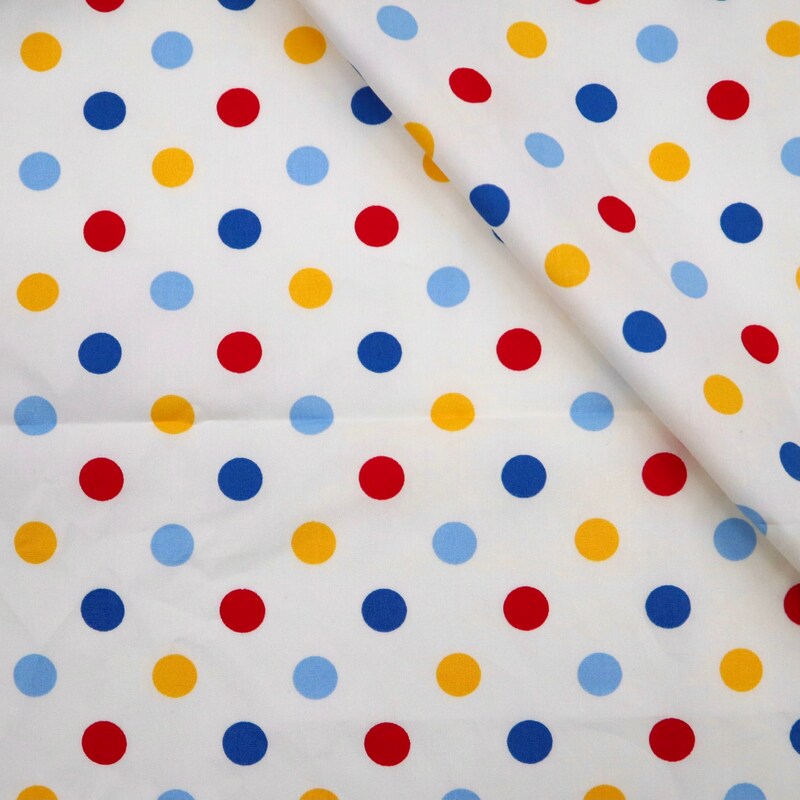 Multi Color Polka Dot Fabric - Etsy