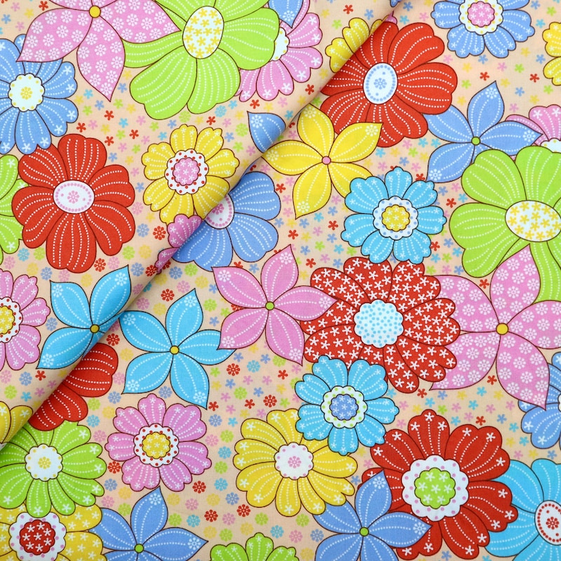 Large Fabric Flowers - Etsy