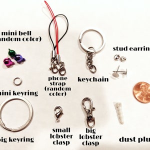 Test Tube Beaker Polymer Clay Charm Keychain, Miniature Charm, Round ...