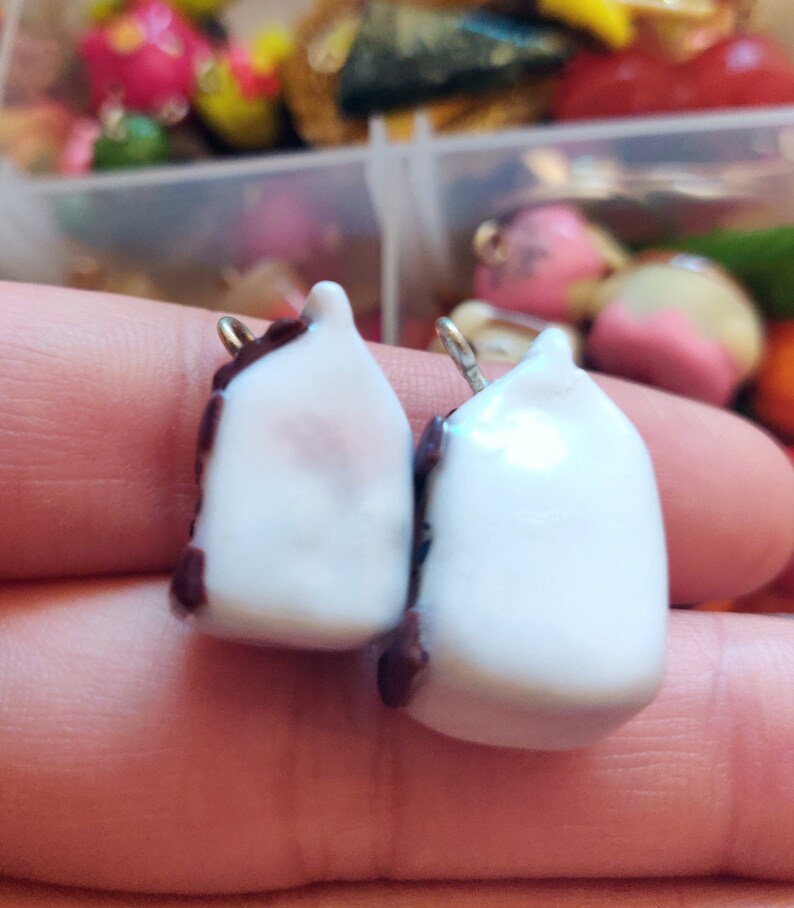 Chocolate Milk Carton Cute Polymer Clay Keychain Miniature - Etsy