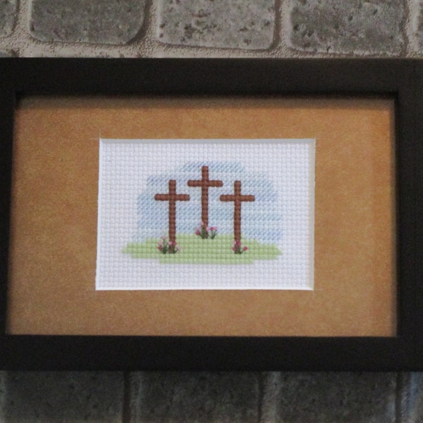 Three Crosses on a Hill - Etsy