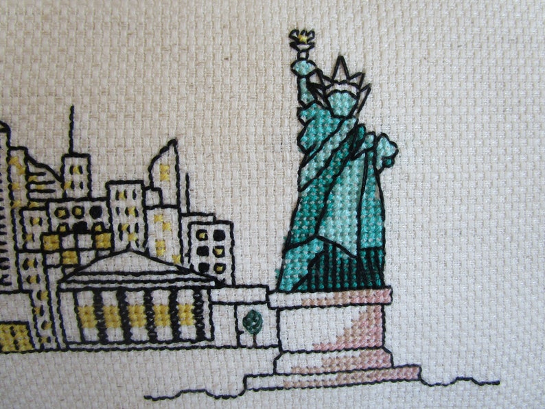 New York Skyline Pillow - Etsy