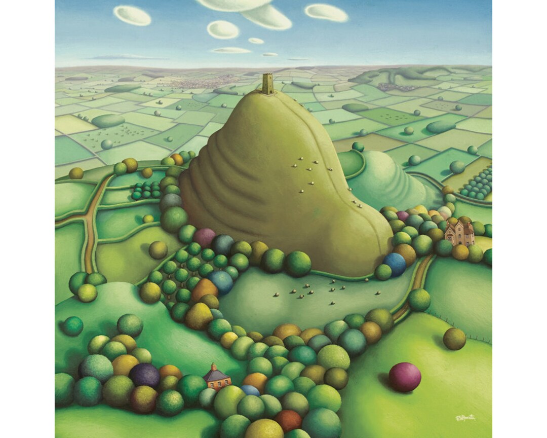 Glastonbury Tor Print - Glastonbury Tor Artwork - England Art Print ...