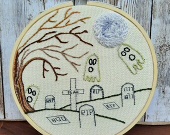 Bare Tree Embroidery - Etsy