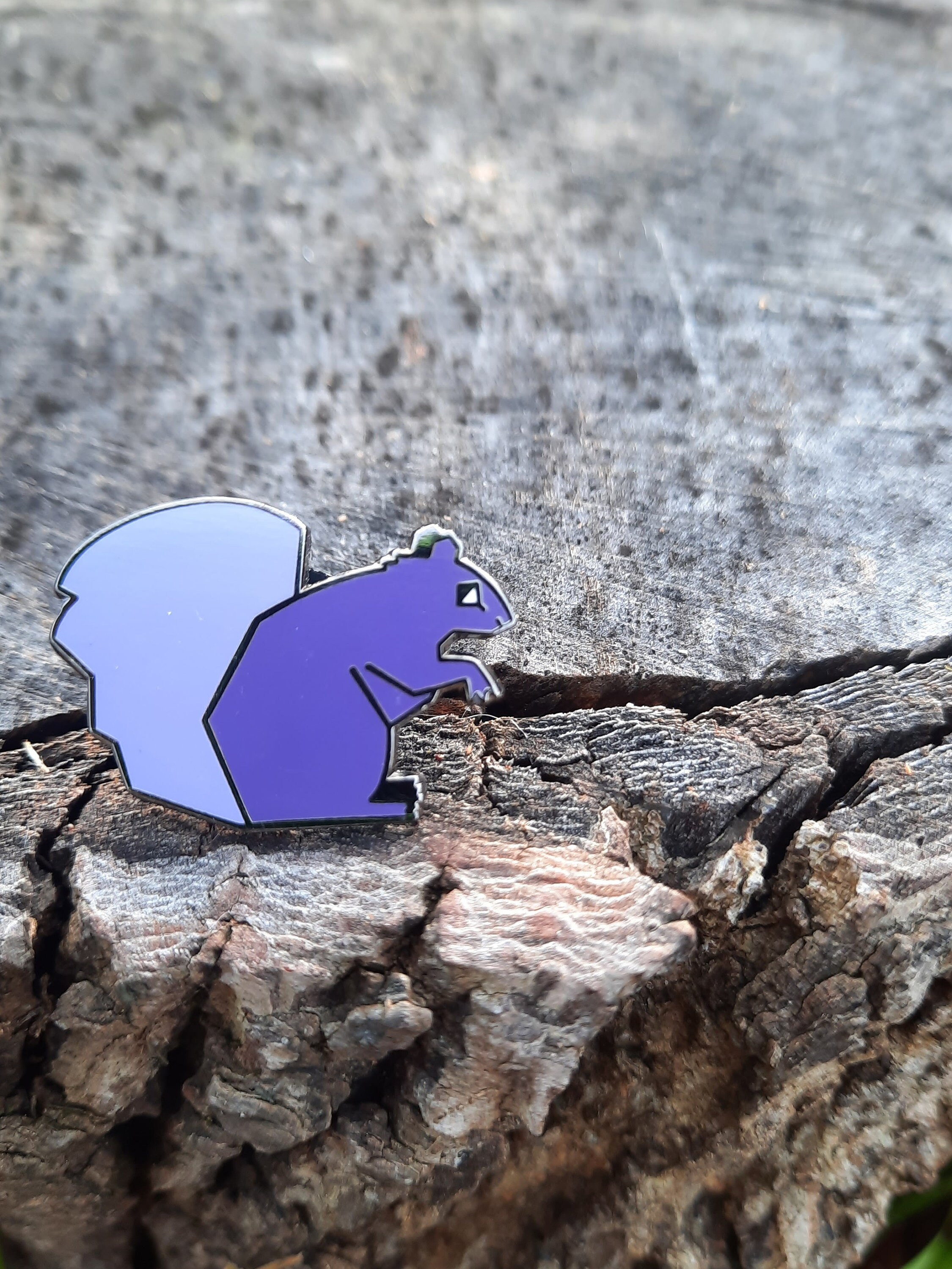Purple Squirrel Enamel Pin Squirrel Hard Enamel Pin Lapel - Etsy