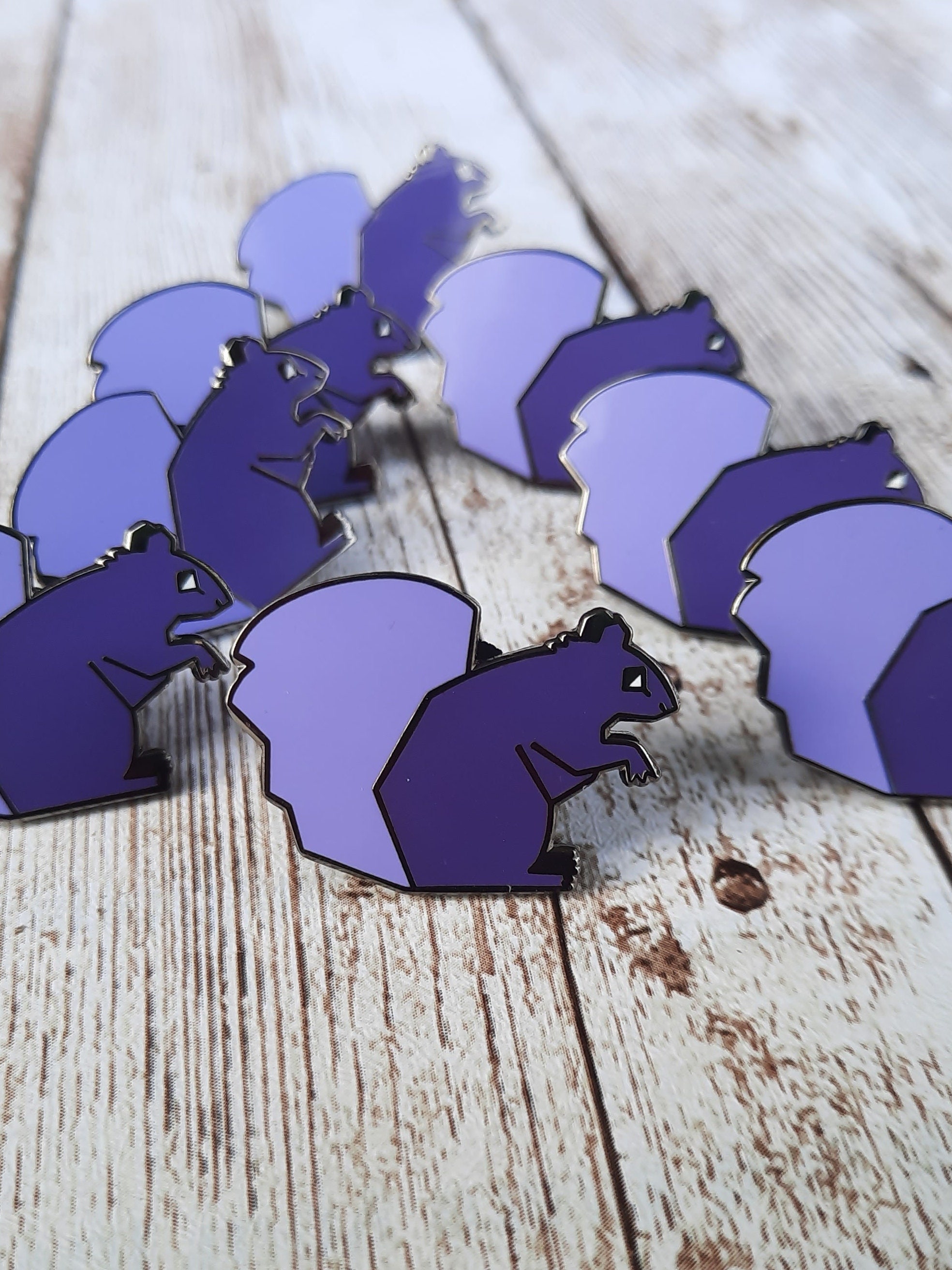 Purple Squirrel Enamel Pin Squirrel Hard Enamel Pin Lapel - Etsy