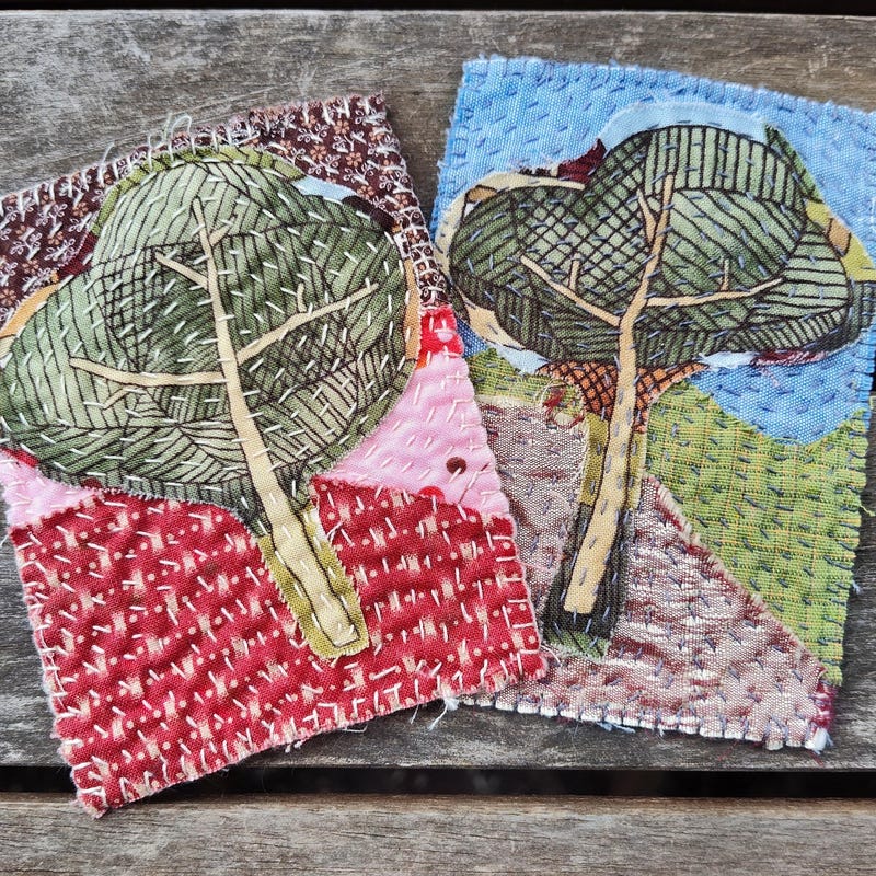 Sashiko Tree - Etsy