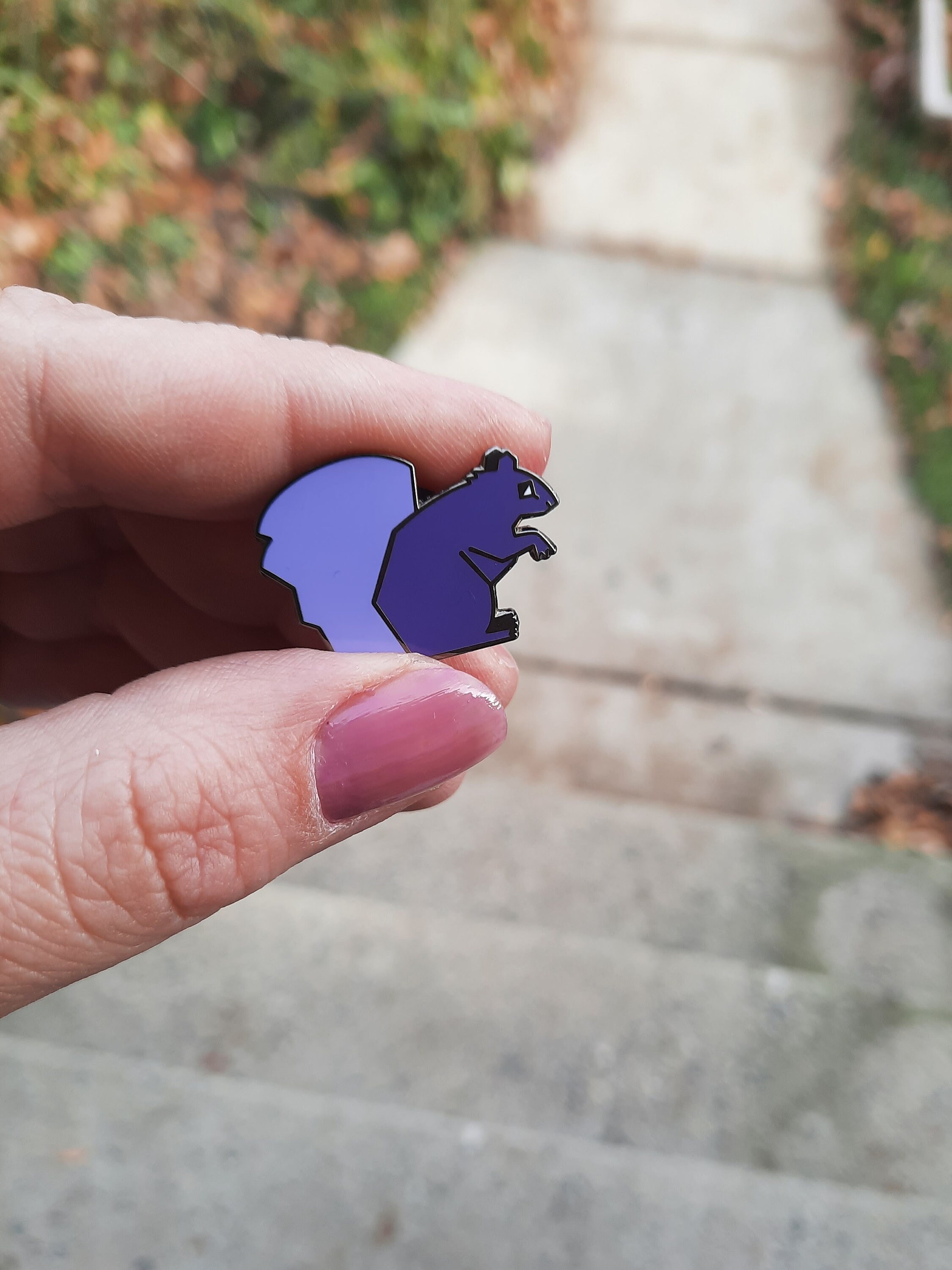 Purple Squirrel Enamel Pin Squirrel Hard Enamel Pin Lapel - Etsy