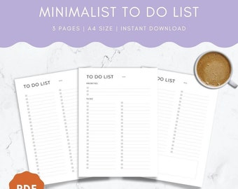 Printable Daily Task List Manage Medical Personal College & - Etsy