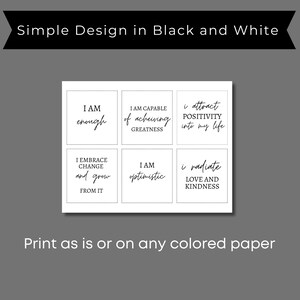 Positive Affirmation Card Deck, Vision Board Printables, Cards for Law ...