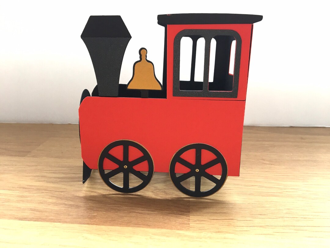 Steam Engine 3d Box Card for Train Loving Child or Adult. - Etsy
