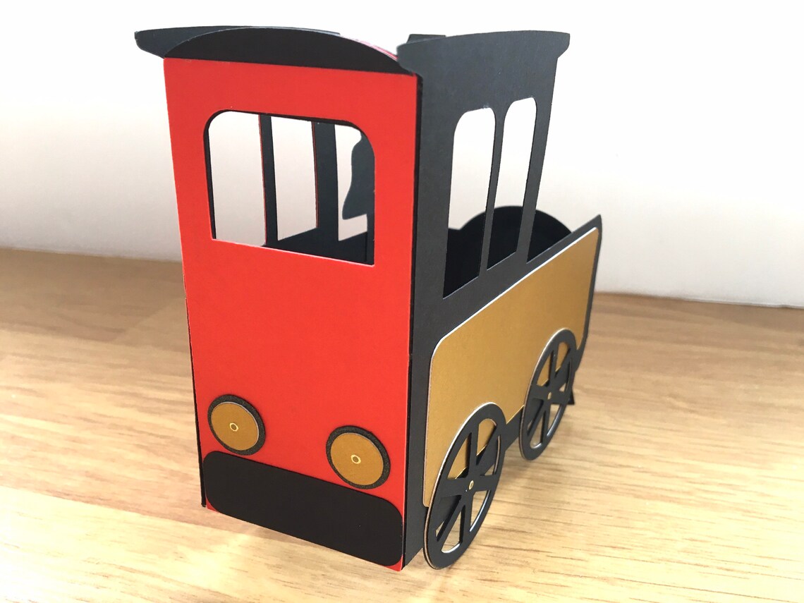 Steam Engine 3d Box Card for Train Loving Child or Adult. | Etsy UK