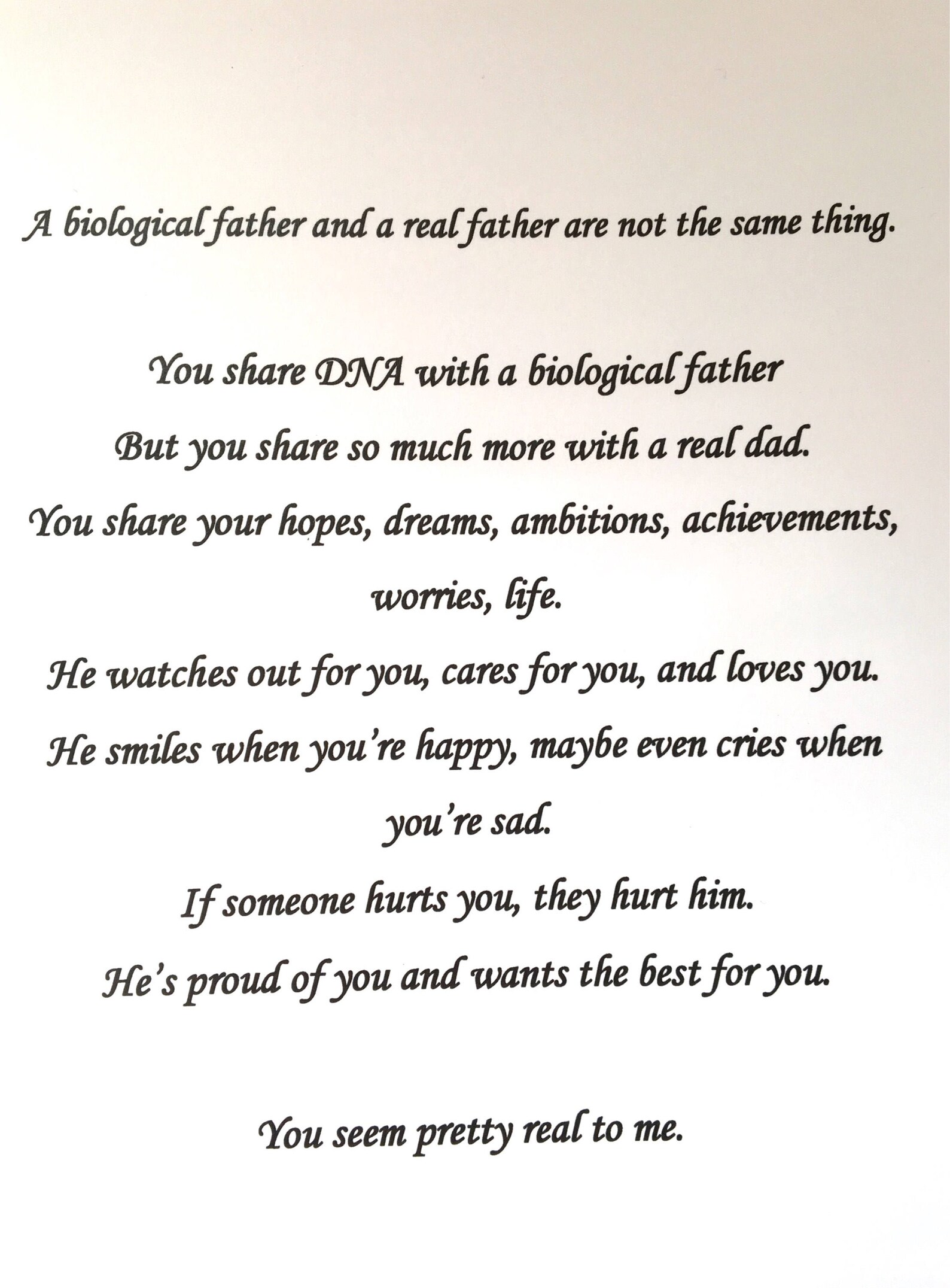 Card for Step Dad Adopted Father Stepdad Cards Card for | Etsy