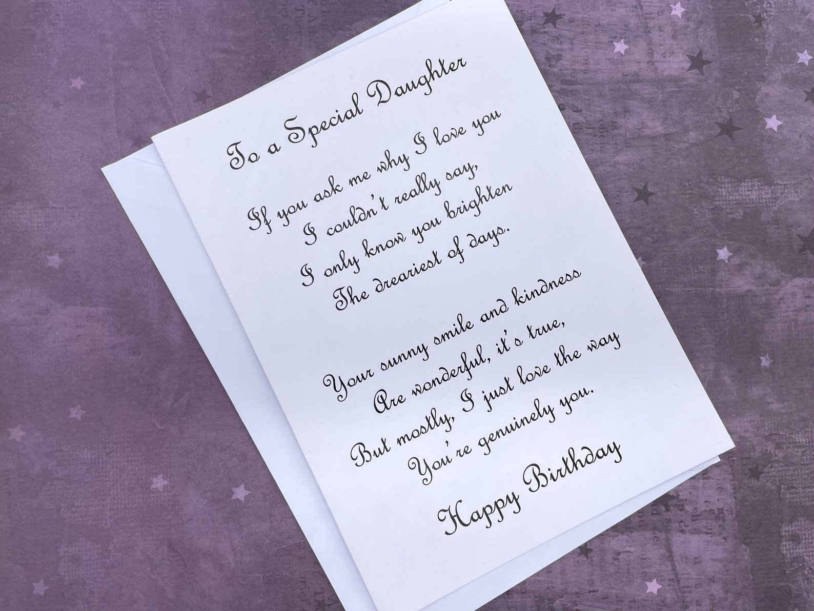 Card for Special Daughter, Special Daughter's Birthday, Sincere Card ...