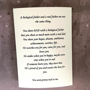 Card for Step Dad, Adopted Father, Stepdad Cards, Card for Non ...